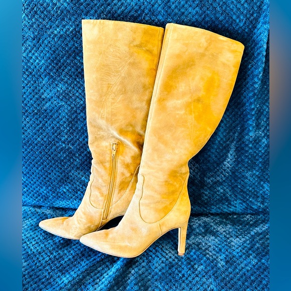Nine West Shoes Nine West Tall Suede Leather Boots Sz 6 Poshmark